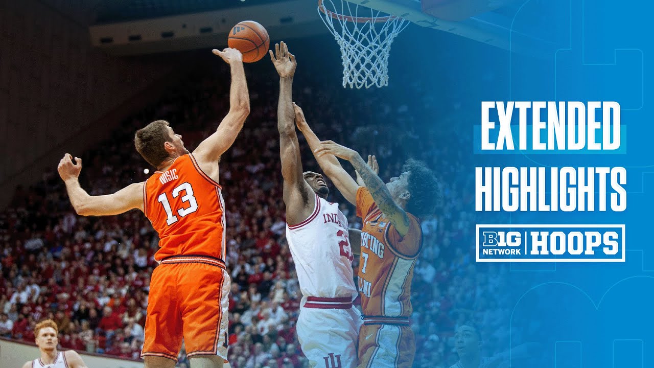 Illinois at Indiana | Extended Highlights | Big Ten Men's Basketball ...