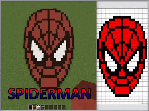 Speed Pixel Art Build | Spiderman! - YouTube
