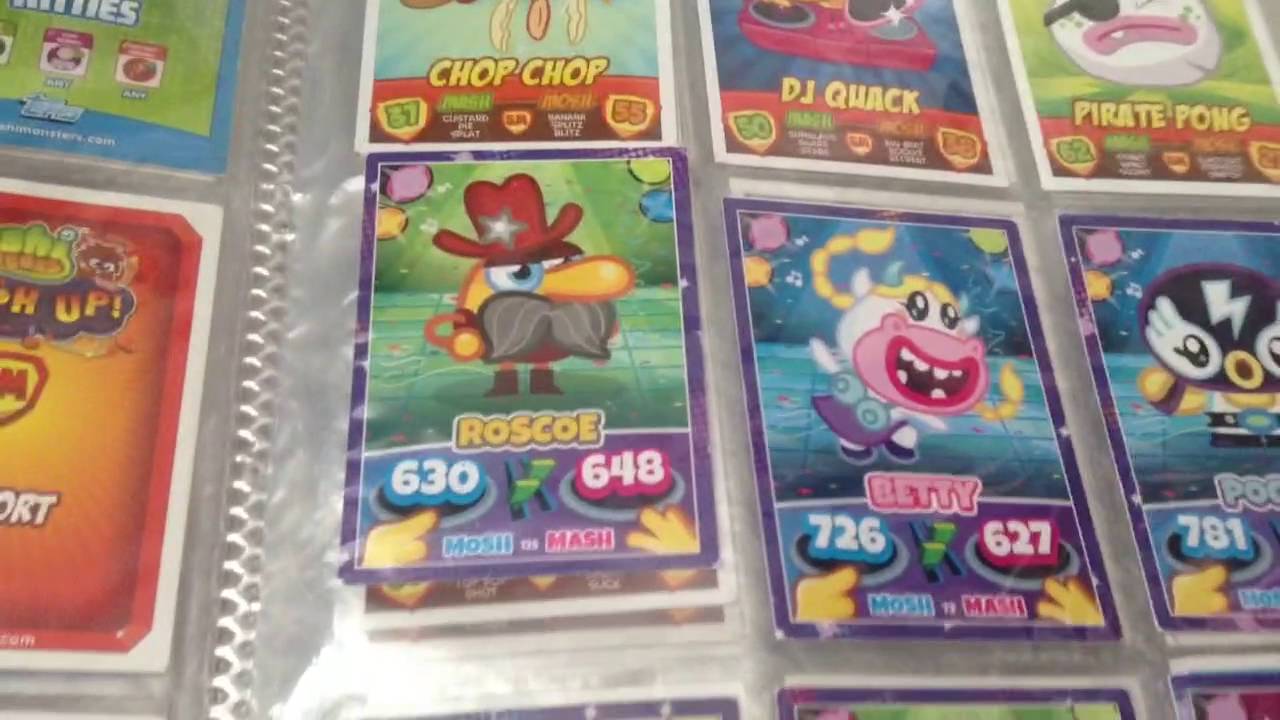 Showing My Moshi Monster Card Blinder! - YouTube