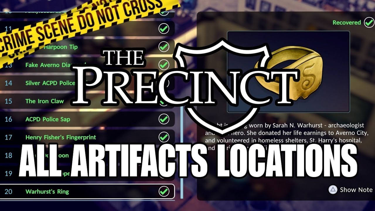 The Precinct: All Artifacts And Safe Codes (1 - 20) - YouTube