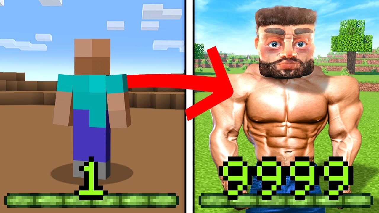 Minecraft But Your XP = REALISTIC - YouTube