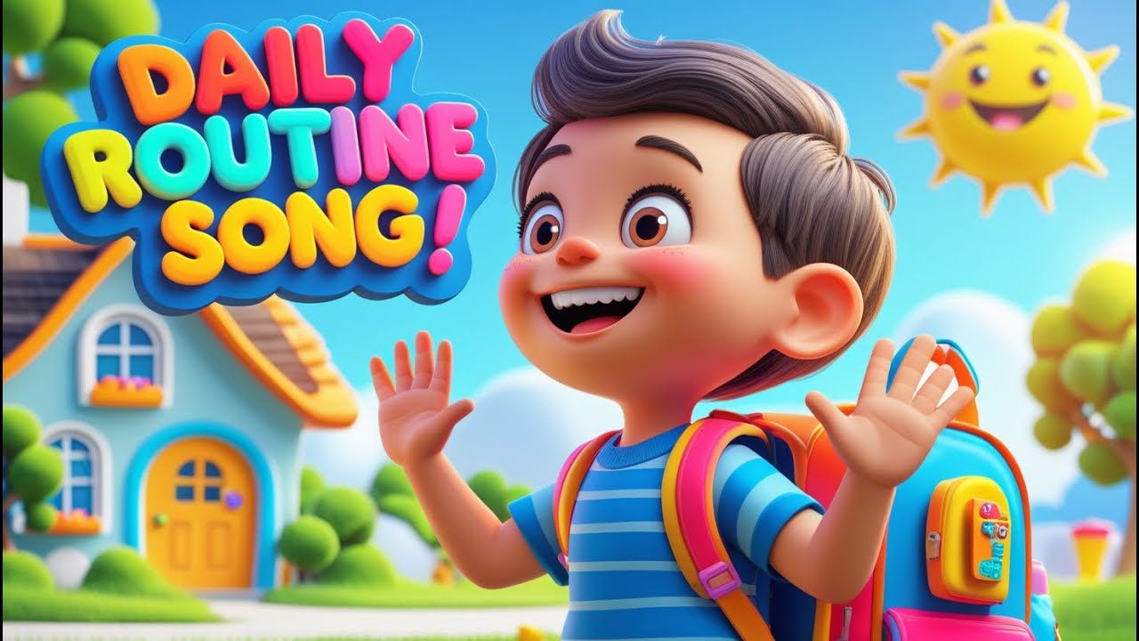 🎵 Daily Routine Song | 🎵 Let’s Learn Our Daily Routine with fun! 🧼🍽️🎒🛏️ ...
