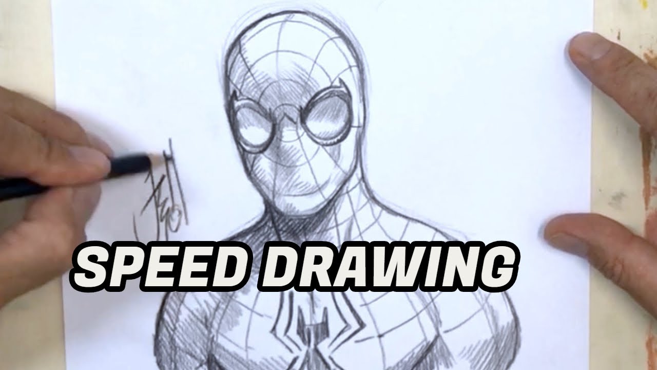 Spider-man - speed drawing di STEFANO CASELLI - YouTube