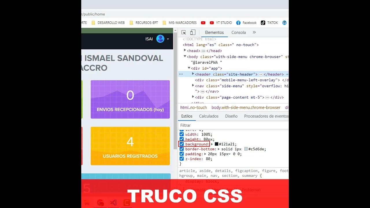Truco Como cambiar estilos CSS de cualquier página - YouTube
