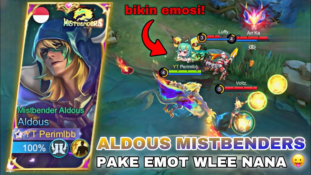 ALDOUS MISTBENDERS MAKE EMOT WLEE😛 AUTO BIKIN MUSUH DARAH TINGGI.. - YouTube