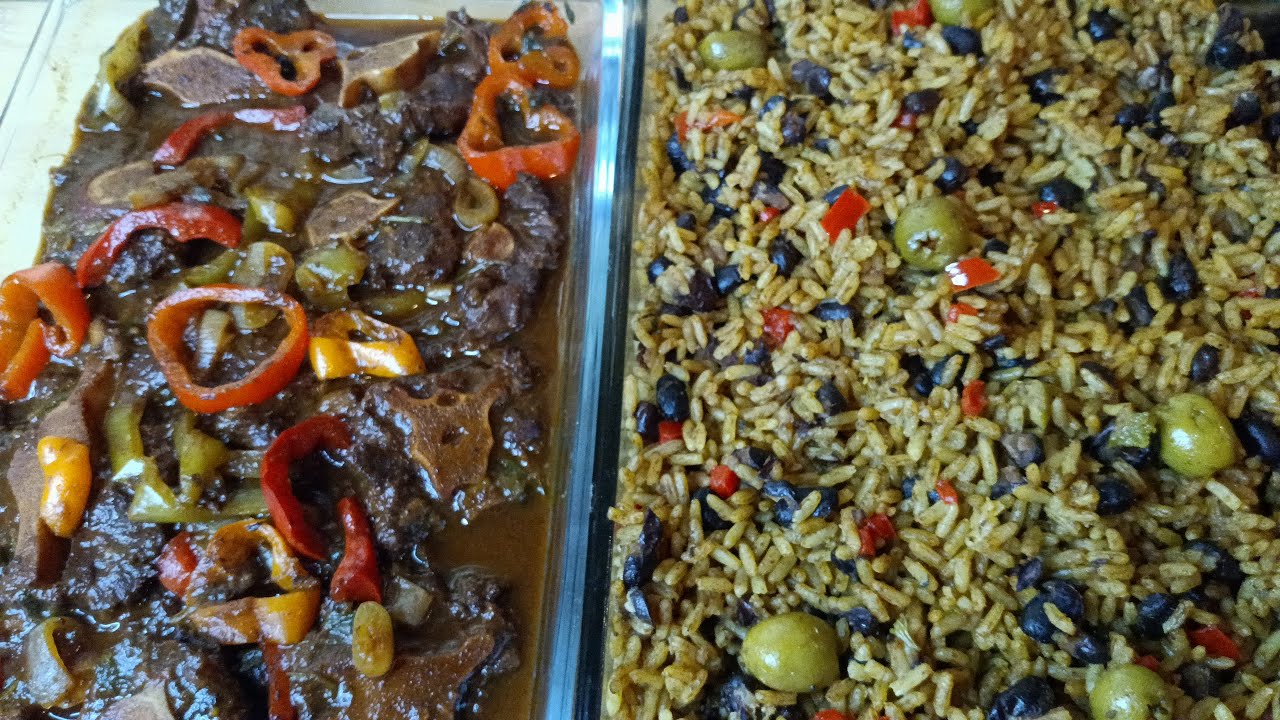 COMO HACER RABO DE VACA CON MORO DE HABECHUELAS NEGRAS - YouTube