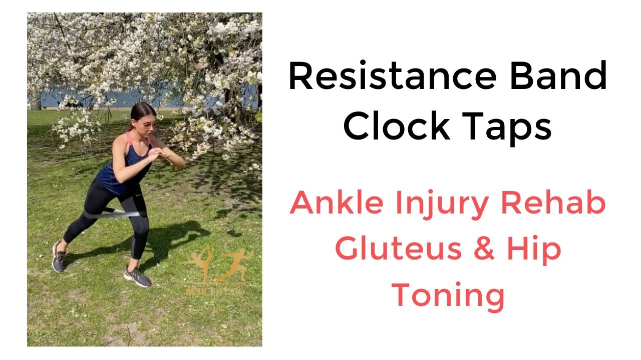 Resistance Band Hip & Gluteus Toning | Ankle & Knee Injury Rehab (Clock ...