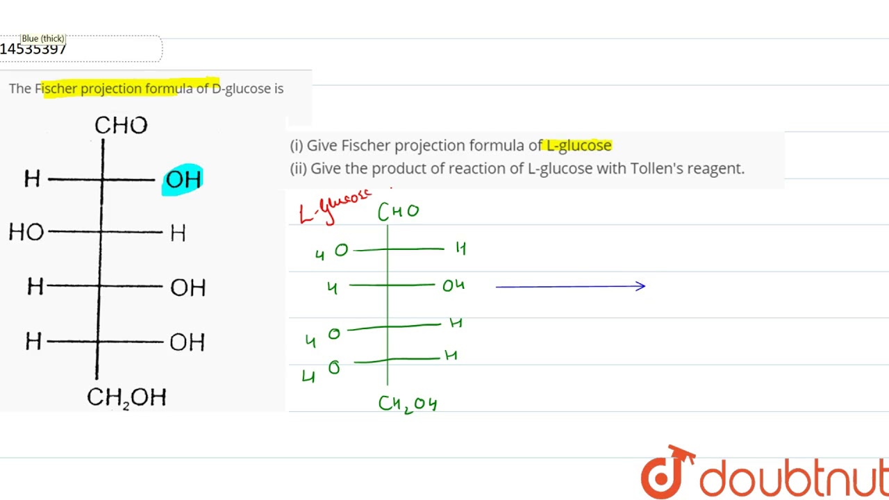 L Glucose Fischer Projection