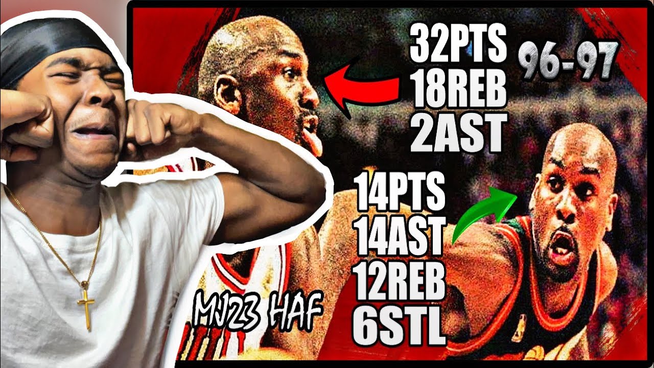 Michael Jordan vs Gary Payton (03.18.1997) - YouTube