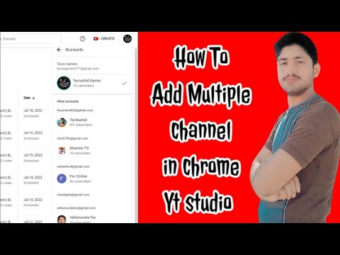 How To switch Second channel on Yt studio || How To add multiple ...