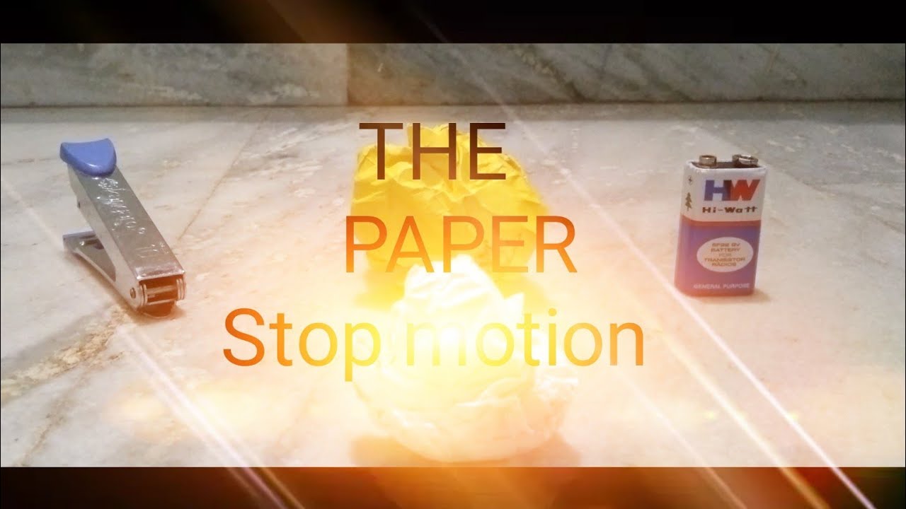 The paper stop motion. - YouTube