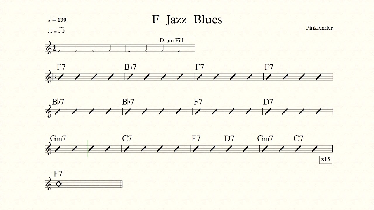 F Jazz Blues Backing Track bpm 130 - YouTube