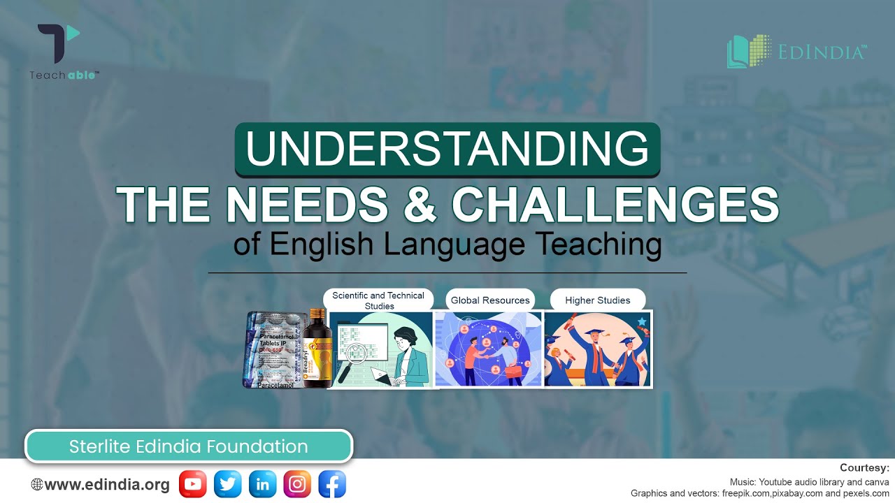 Need and Challenges of English | B.Ed |English - YouTube