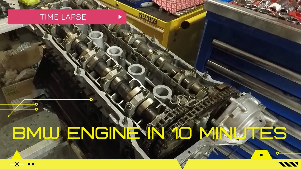 BMW ENGINE ASSEMBLY M50 (TIME LAPSE) - YouTube