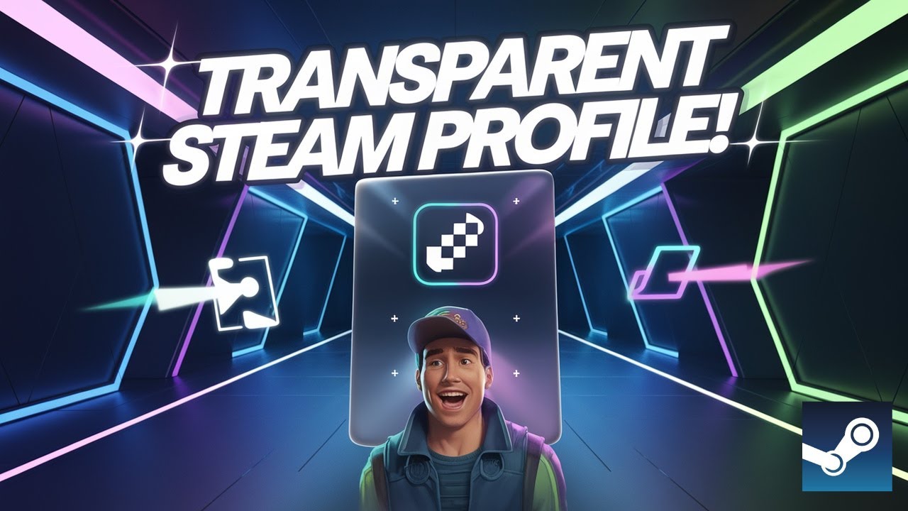 How to Get Custom Transparent Steam Profile - YouTube
