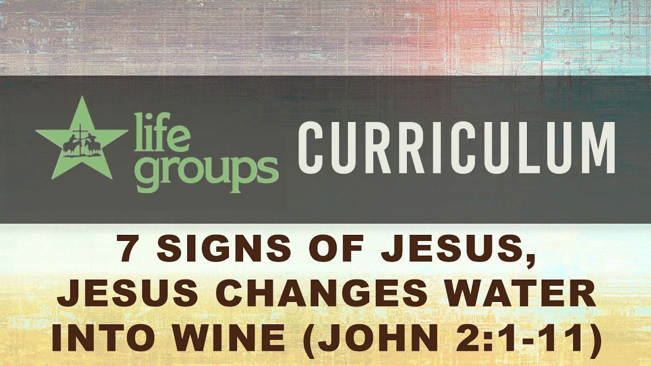 David Reynolds - 7 Signs of Jesus, Jesus Changes Water into Wine (John ...
