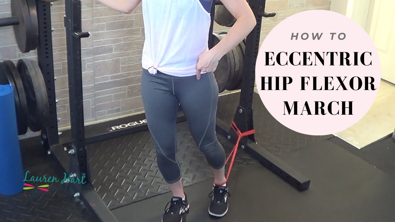 How to Eccentric Hip Flexor March - YouTube