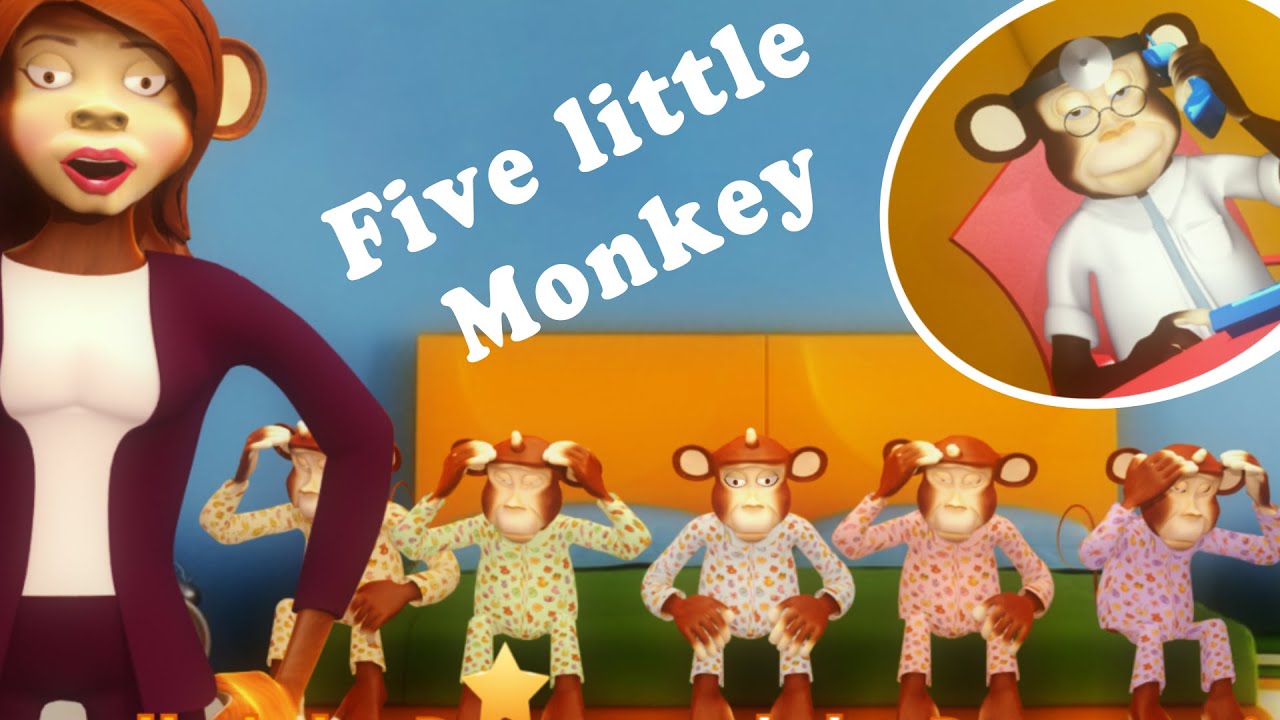 Five little monkeys - YouTube