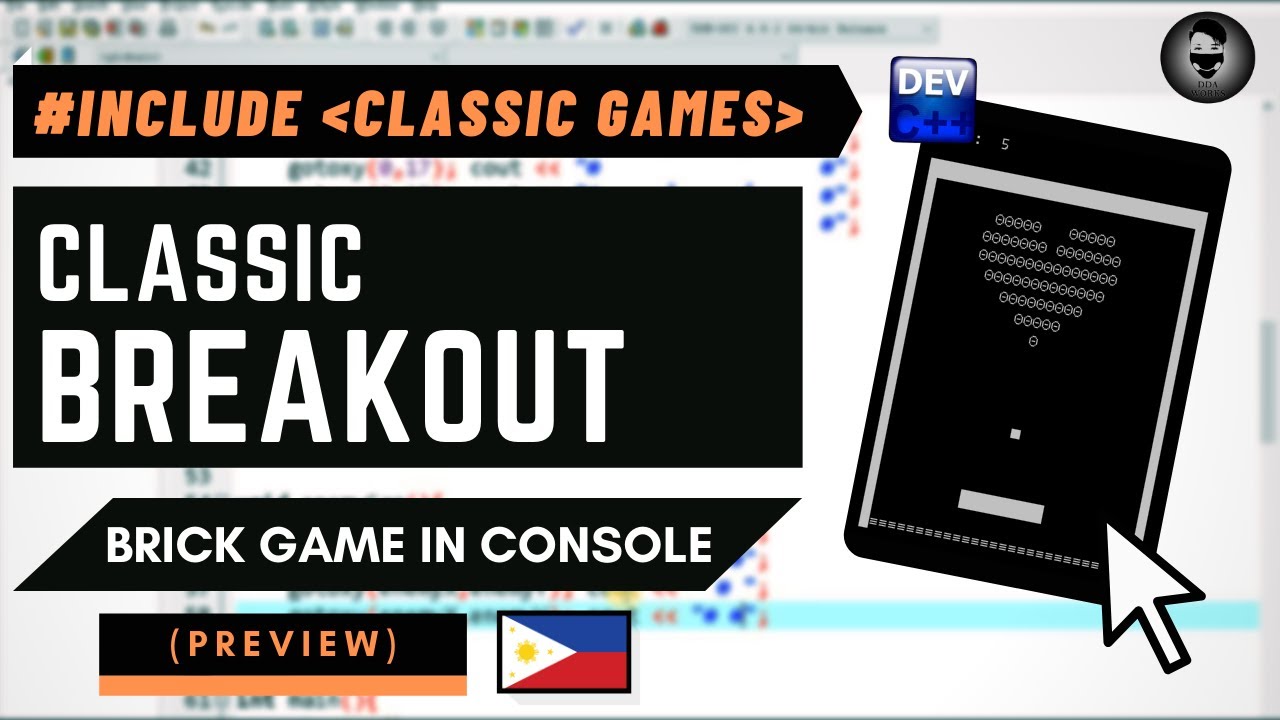 Classic Breakout Game in C++ For Beginners - Easy Console Game - YouTube