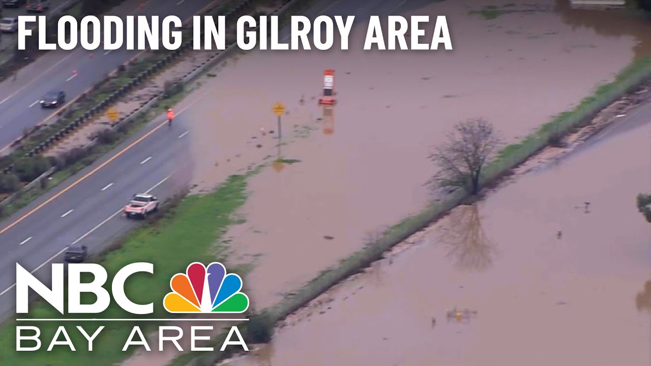 Watch: Flooding Overwhelms Roadways, Homes in Gilroy Area - YouTube
