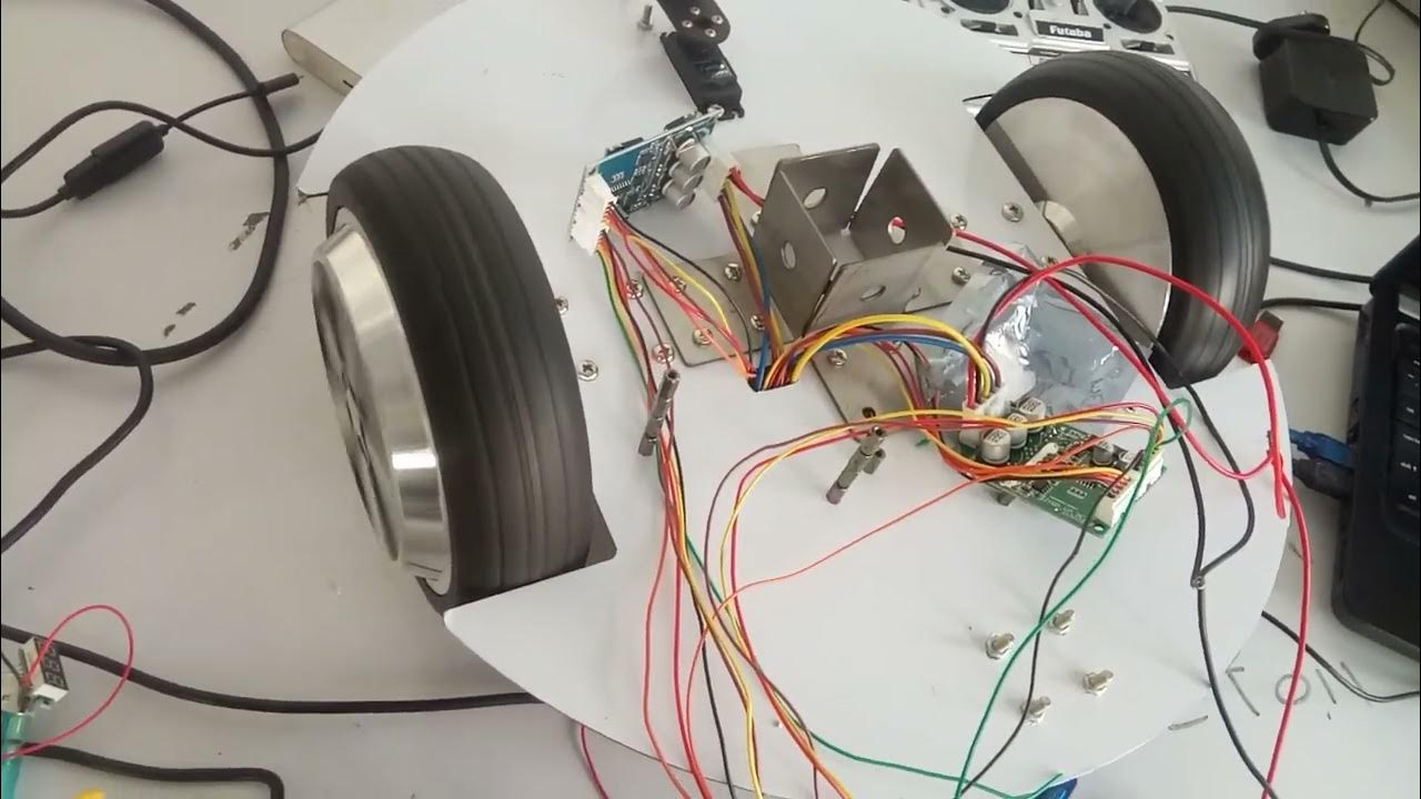 Robot base using two hoverboard motor control by hoverboard motor driver and arduino. - YouTube