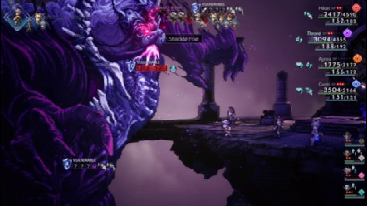 Battle vs Vide - Octopath 2 - YouTube