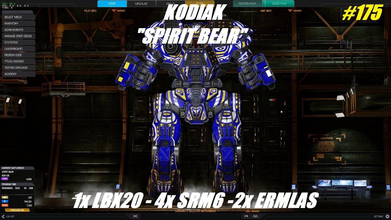 MWO - Kodiak "Spirit Bear" #175 - Half dead - YouTube