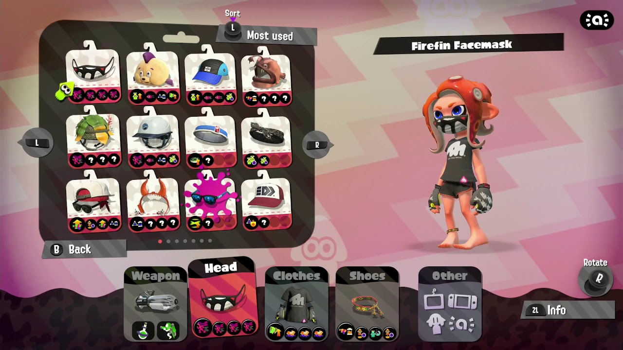 Splatoon 2. Run speed in Ballpoint test - YouTube