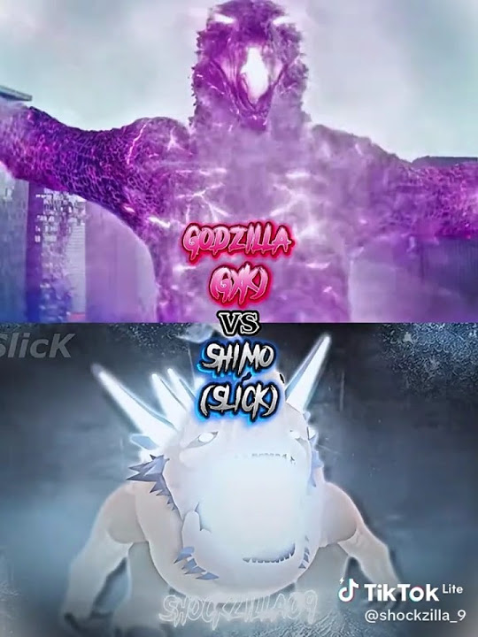 Evolved Godzilla (GXK) vs Shimo (Slick) |#godzillaxkongthenewempire #slick - YouTube