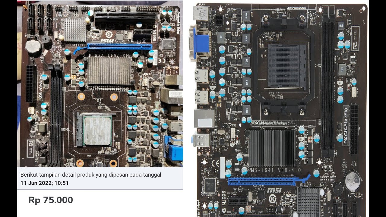 Beli Motherboard AM3+ dan Processor AMD FX cuma 75.000 - YouTube