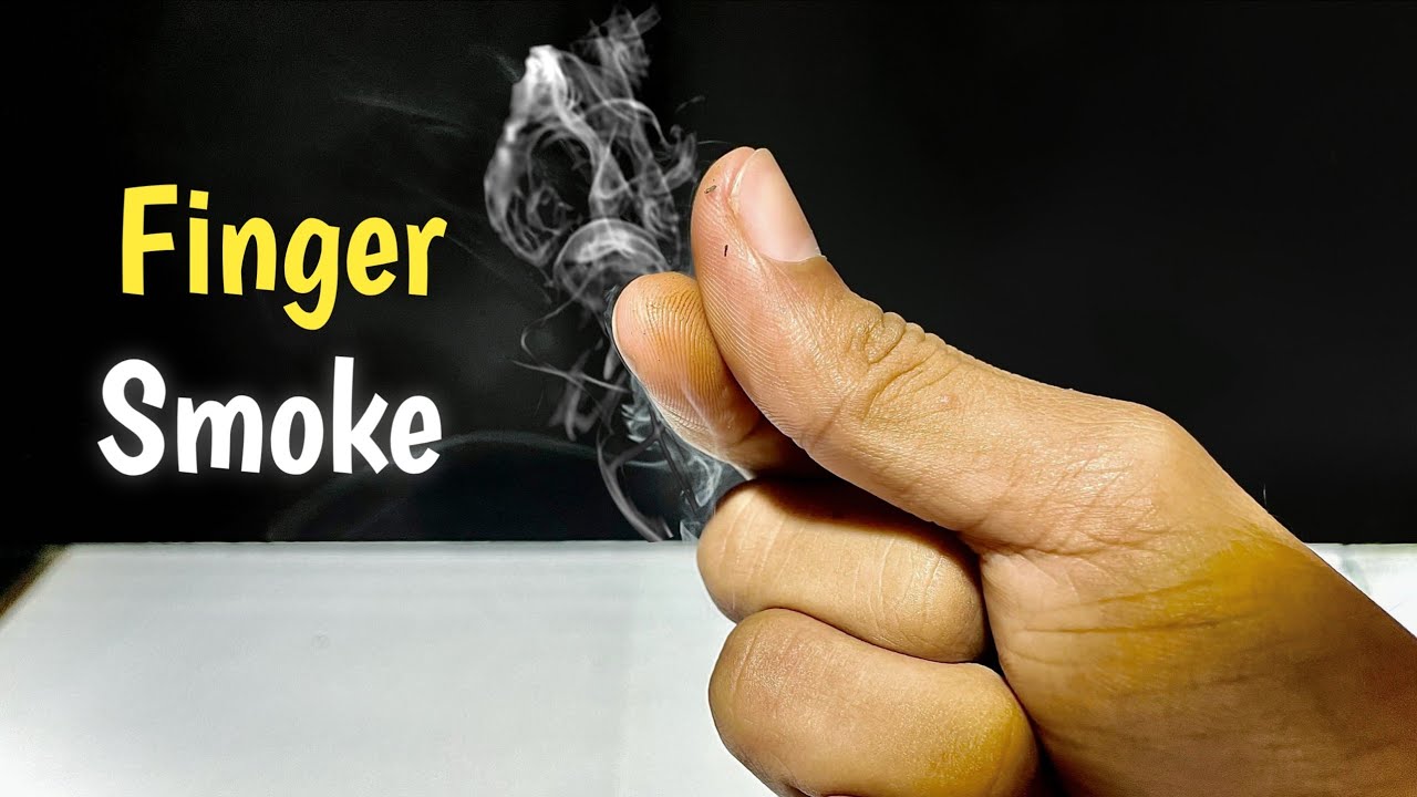 How To Make Smoke From Your Fingers | Science Experiment - YouTube