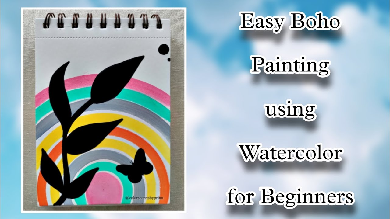 Easy Boho Painting😍Boho Art For Beginners😍#bohoart #bohopainting # ...