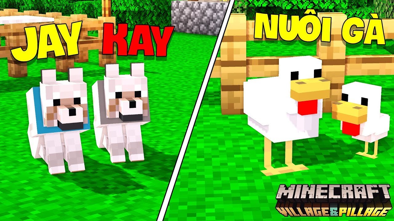 JAYGRAY NUÔI CHÓ SÓI CÙNG KAYYXD TRONG MINECRAFT SINH TỒN | TẬP 5 - YouTube
