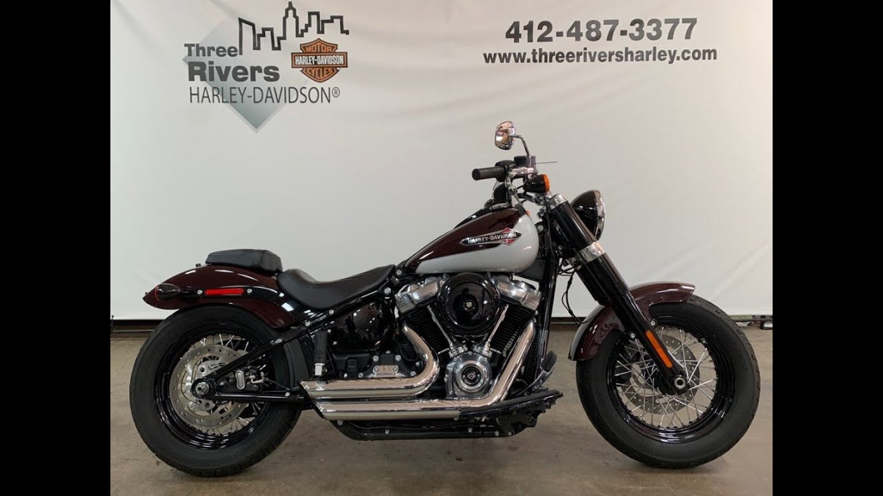 2021 Harley-Davidson Softail Slim Midnight Crimson & Stone Washed White ...