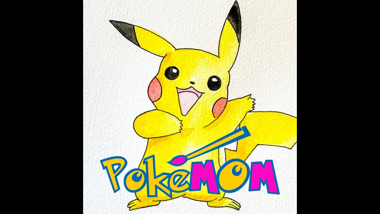 Painting Pikachu #2 in watercolor for beginners 2022 | Pokémon art ...