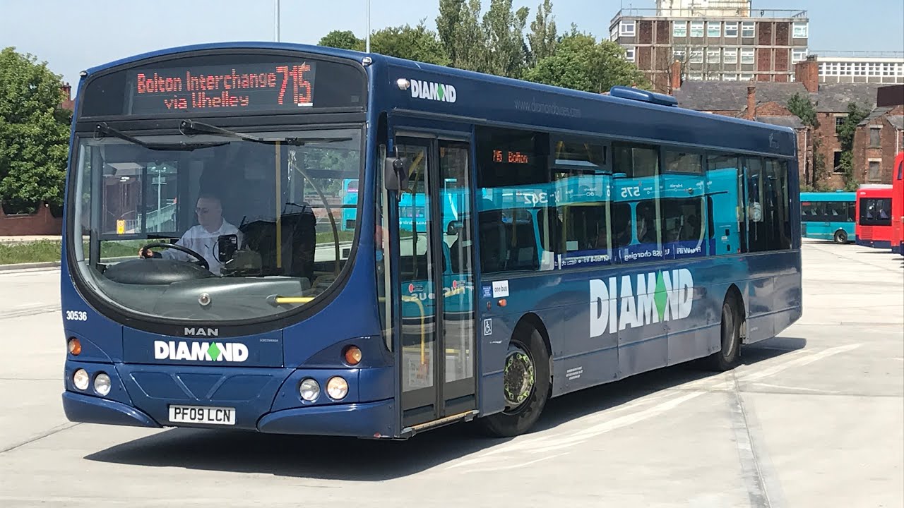 Diamond Bus North West Wright Meridian MAN NL273F 30536 PF09 LCN - YouTube