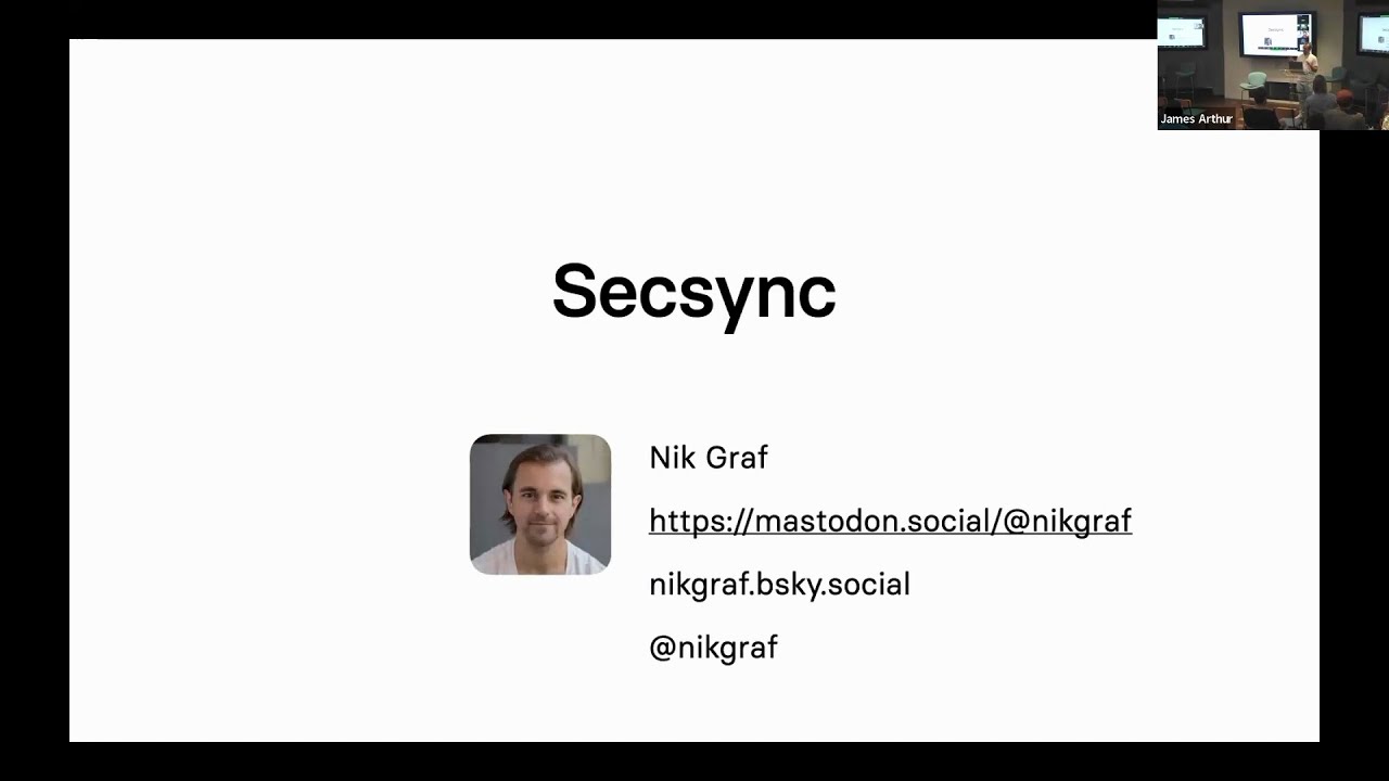 'Secsync' - Nik Graf - Local-first Software London Meet-up, October 2023 - YouTube