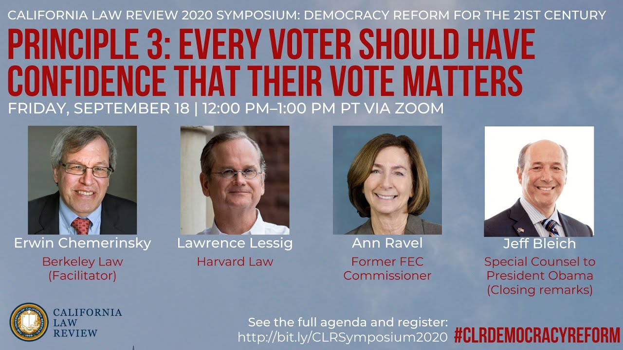 2020 Symposium - Principle 3: Every Voter Should Have Confidence That ...