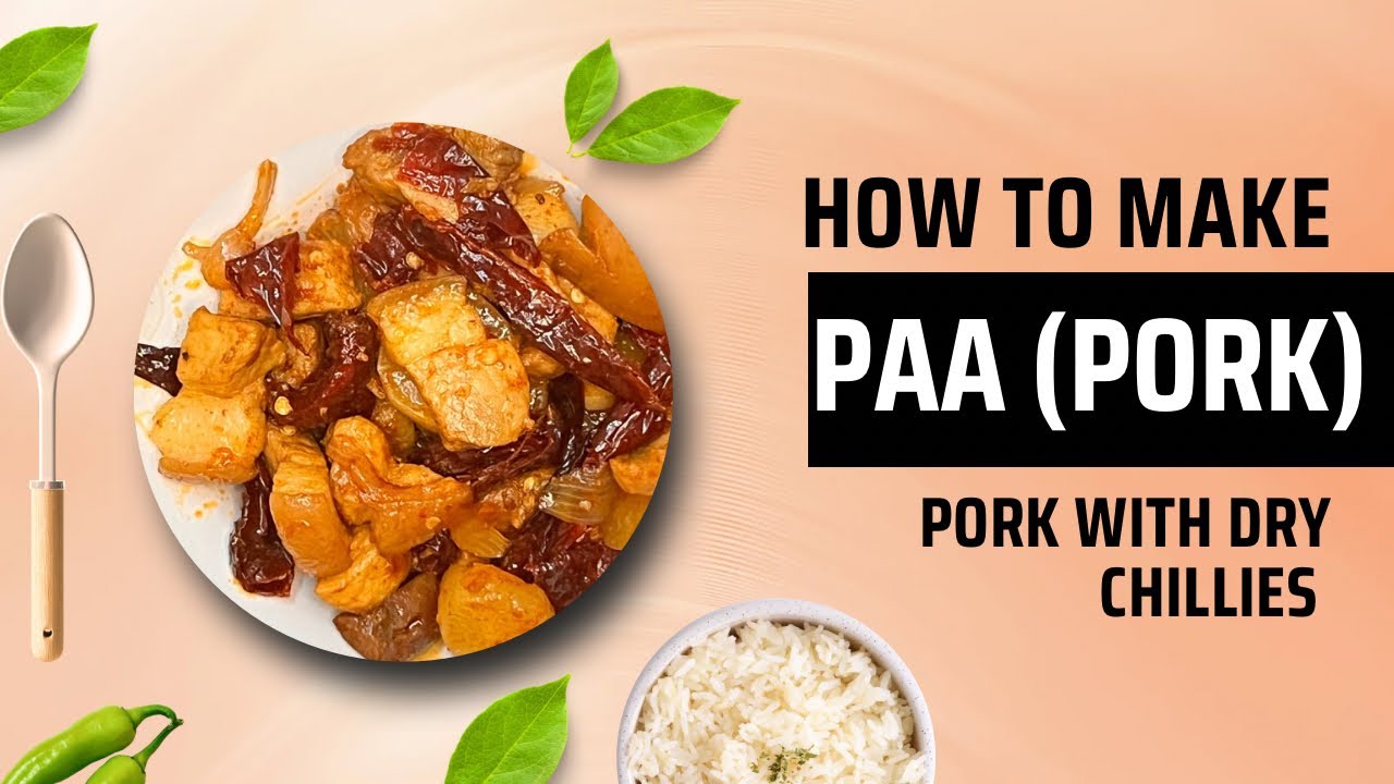 Pork with Dried Red Chillies | Bhutan cuisine made in India | Phaksha ...