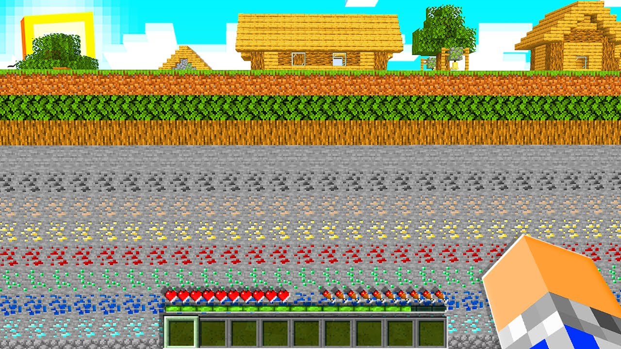 MINECRAFT MAS O MUNDO É DIVIDIDO EM CAMADAS PARA EVOLUIR - YouTube