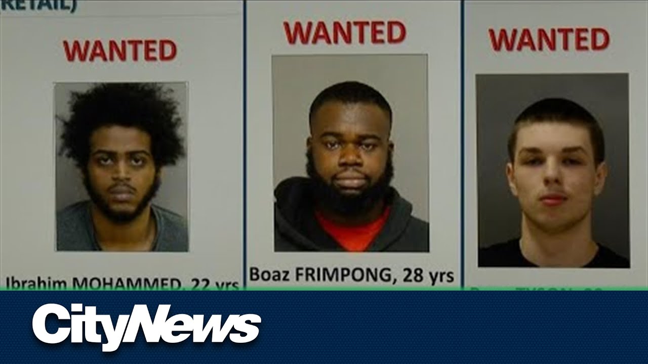 Toronto police seek 'armed & dangerous' suspects - YouTube
