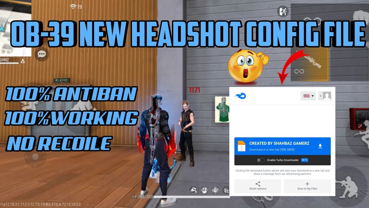 🎯Auto Headshot Config file Free Fire | no drag only headshot config ...