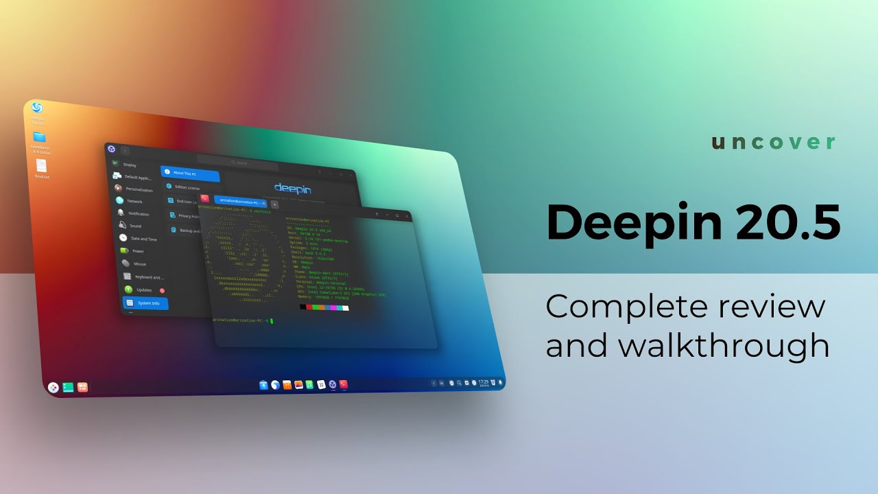 Deepin Linux 20.5 Review - YouTube