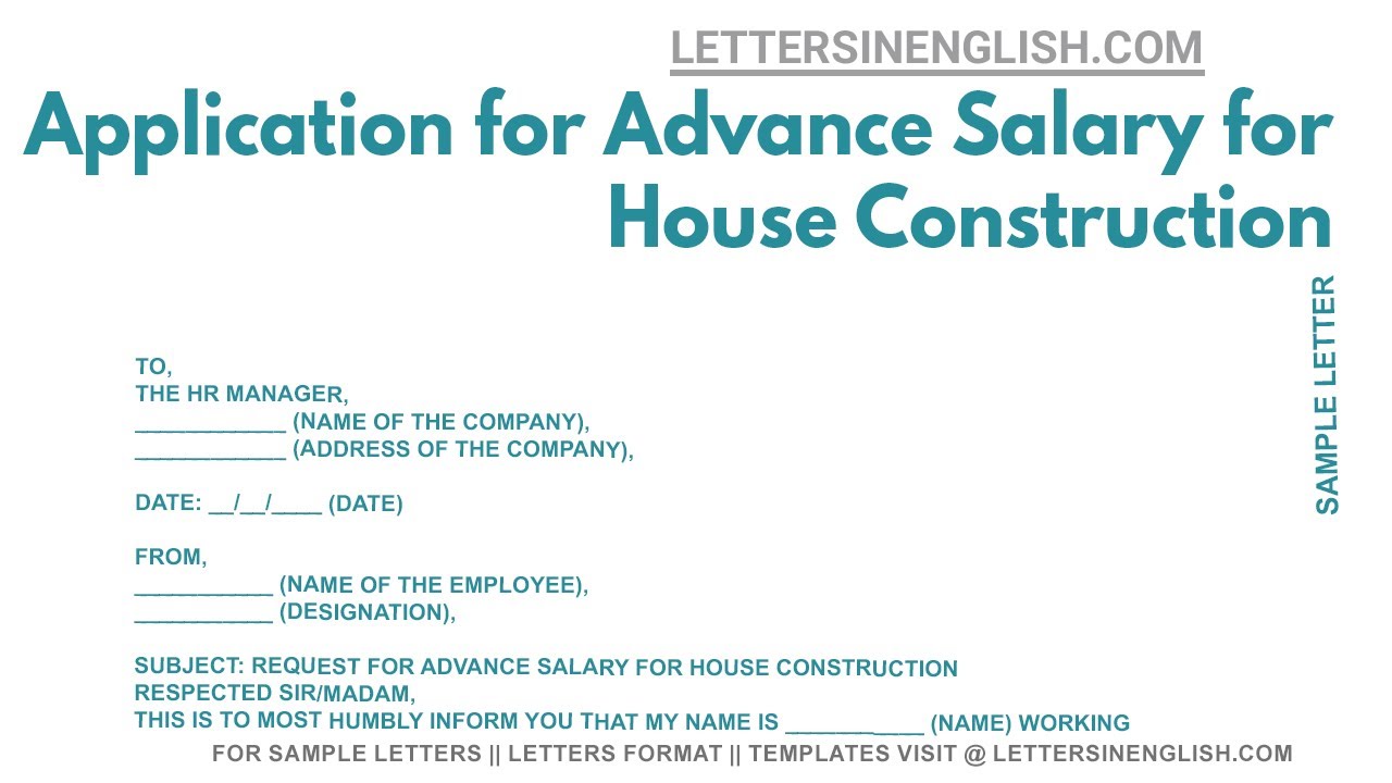 Application For Advance Salary For House Construction Sample Salary application-for-advance-salary-for-house-construction-sample-salary