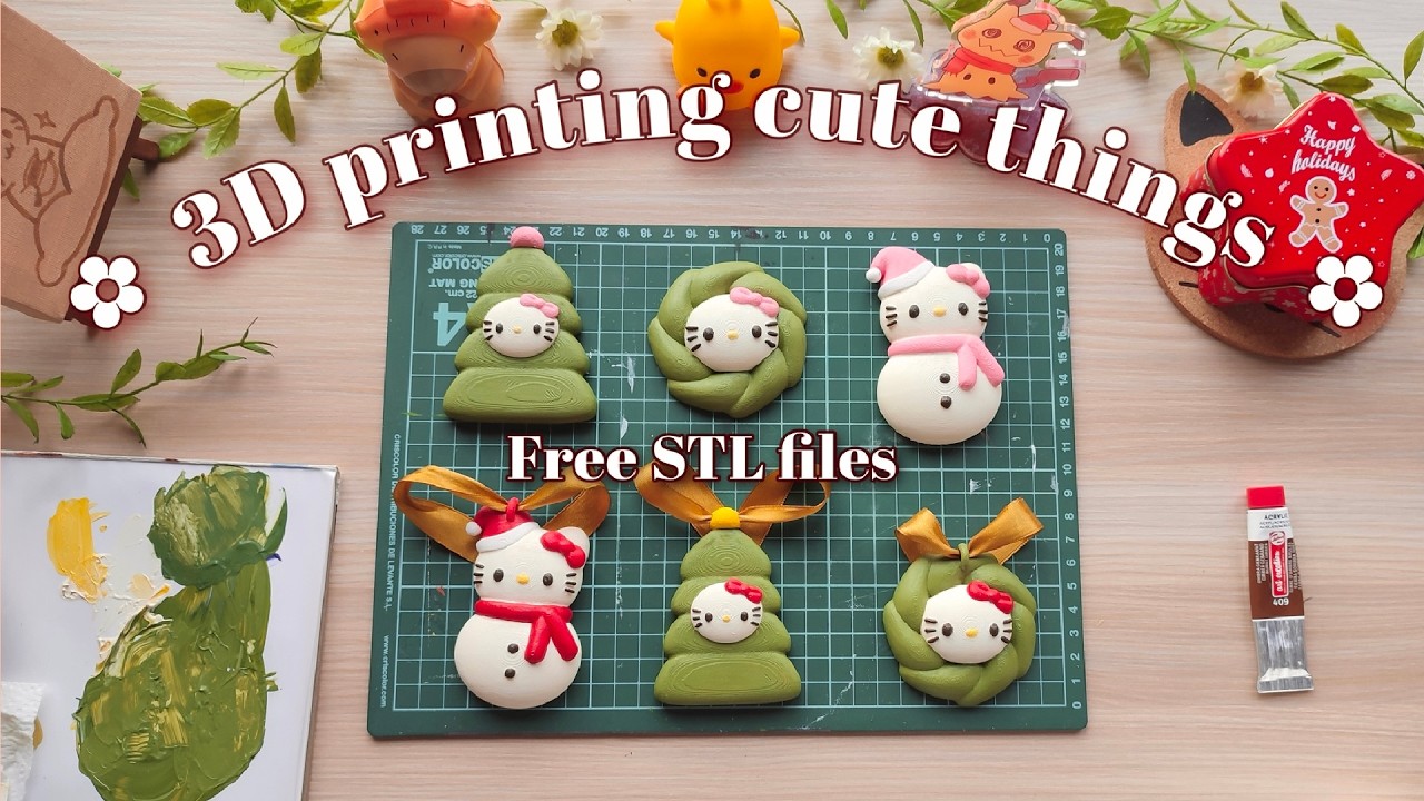 ⋆˙ . 3D printing cute things sanrio hello kitty cookie ornaments ⋆˙ ⋆ ...