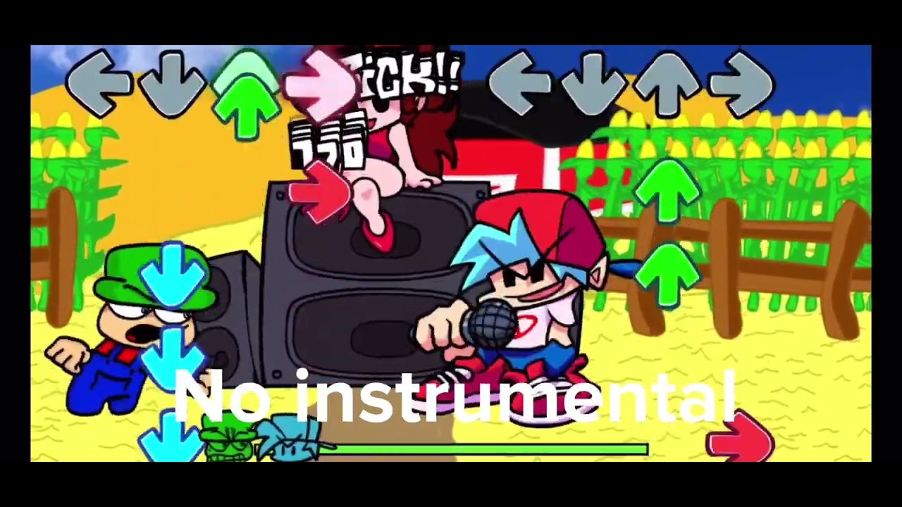 #fnf No Instrumental versus instrumental screwed - YouTube