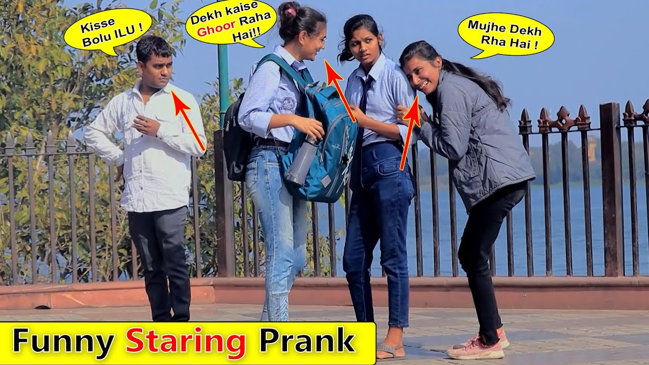 Best Staring Prank | Prank Hunt | Best Pranks in India 2023 - YouTube