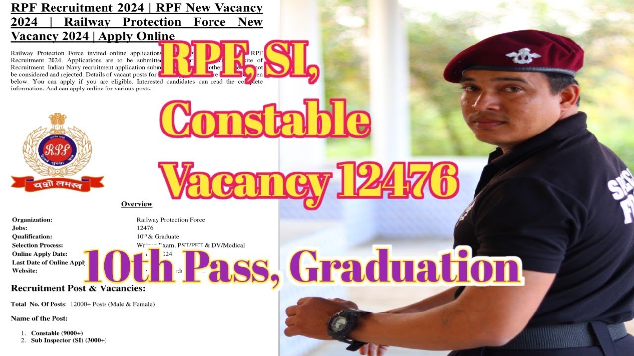 RPF New Vacancy 2023 ll RPF SI Constable Syllabus. Physical.Exam ...