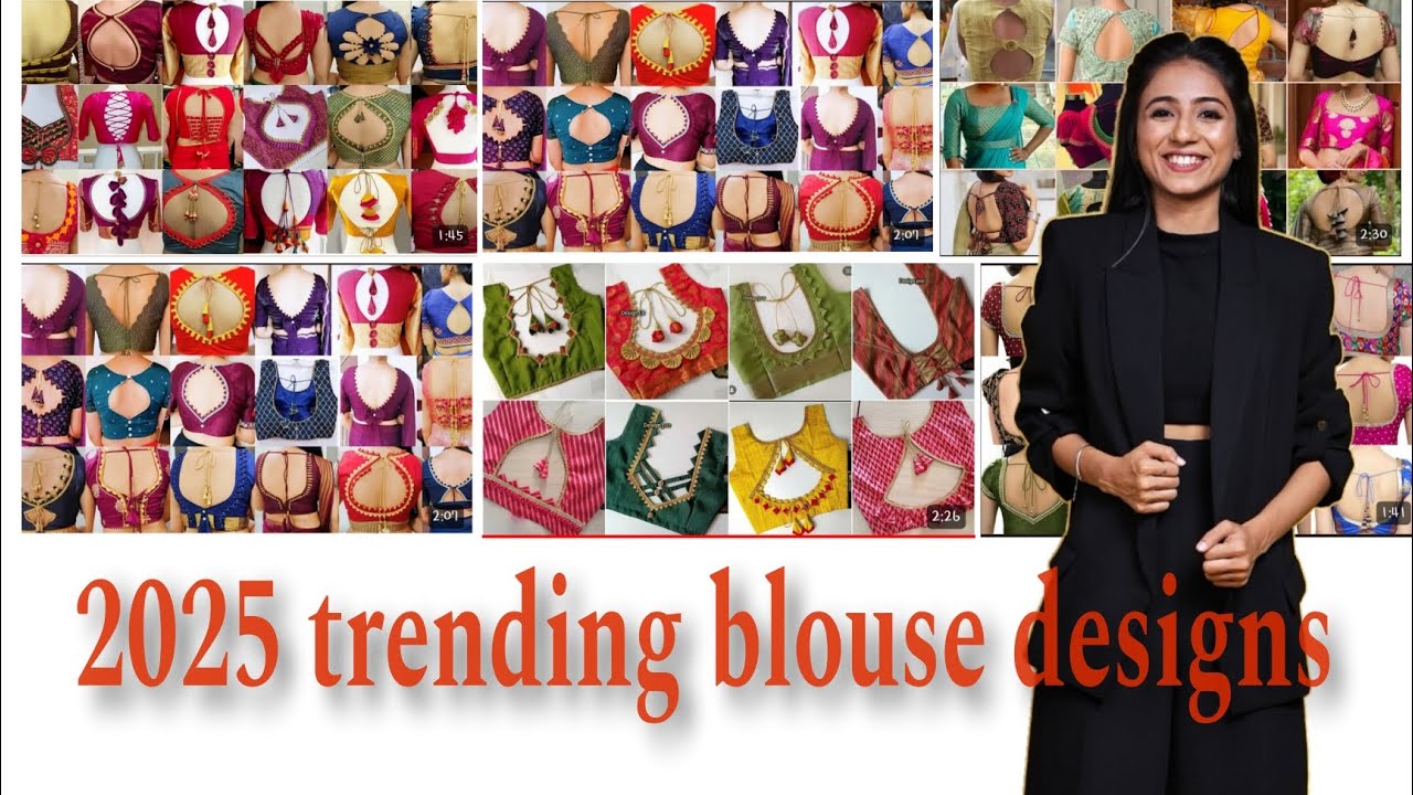 letest 2025 blouse back neck designs/ 2025trending blouse designs ...