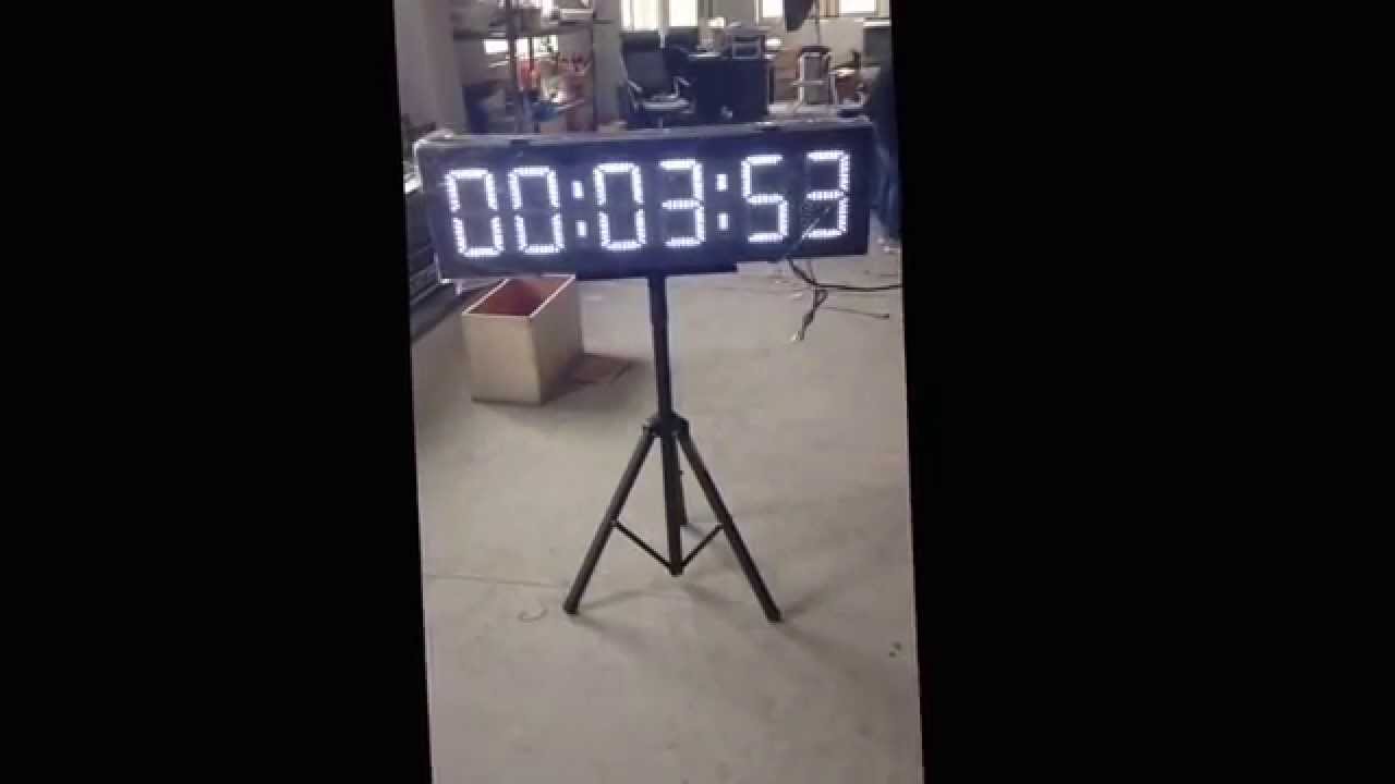 8" white large waterproof IP65 sports race outdoor led timers with ...